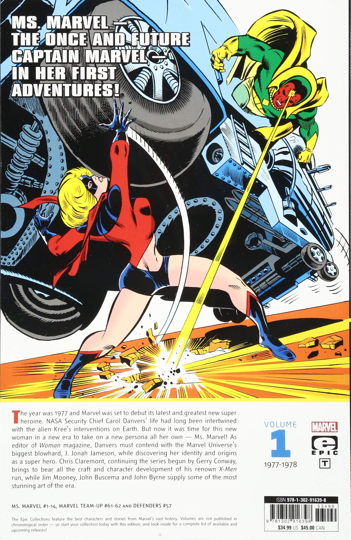 Ms. Marvel Epic Collection volume 1 1977-1978: This Woman, This Warrior ...