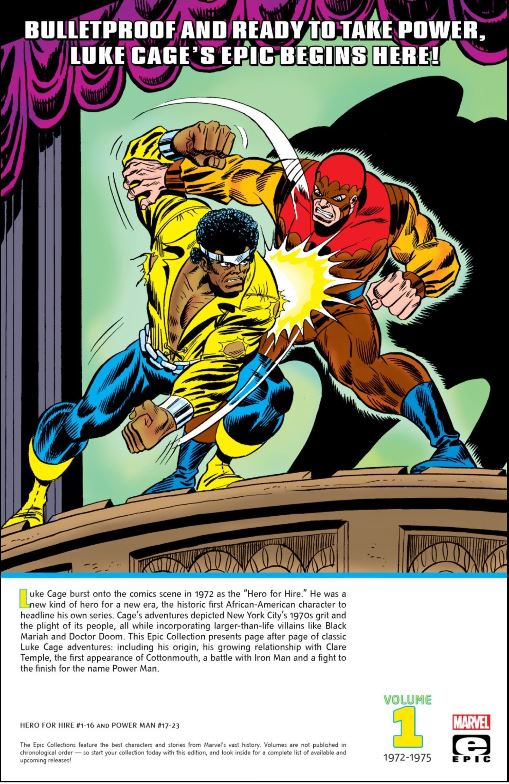 Luke Cage Epic Collection volume 1 1972-1975: Retribution – Now Read This!