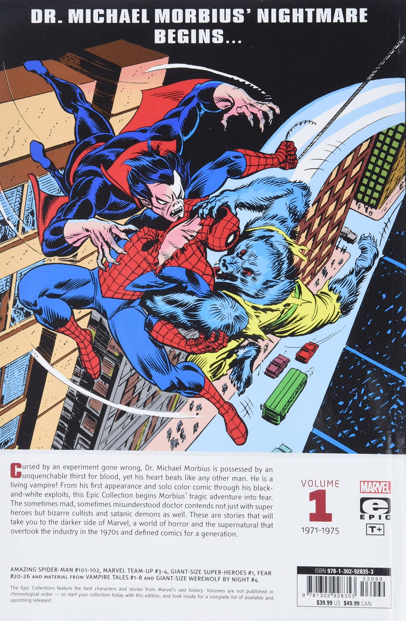 Morbius Epic Collection volume 1: The Living Vampire 1971-1975 – Now ...