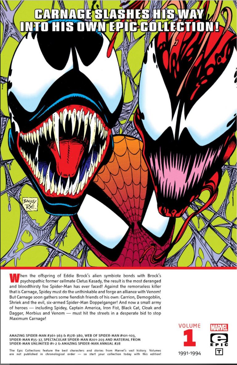 Carnage Epic Collection: Born in Blood 1991-1994 – Now Read This!