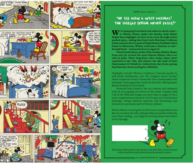 Walt Disney’s Mickey Mouse Color Sundays “Call of the Wild” (volume 1 ...