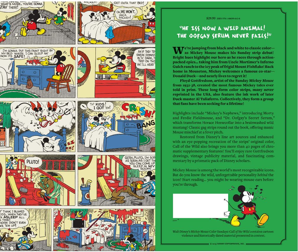 Walt Disney’s Mickey Mouse Color Sundays “Call of the Wild” (volume 1 ...