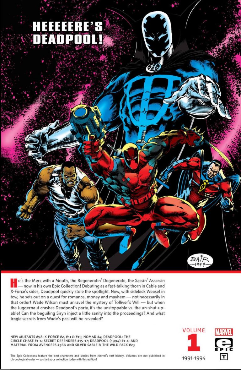 Deadpool Epic Comics volume 1: The Circle Chase 1991-1994 – Now Read This!