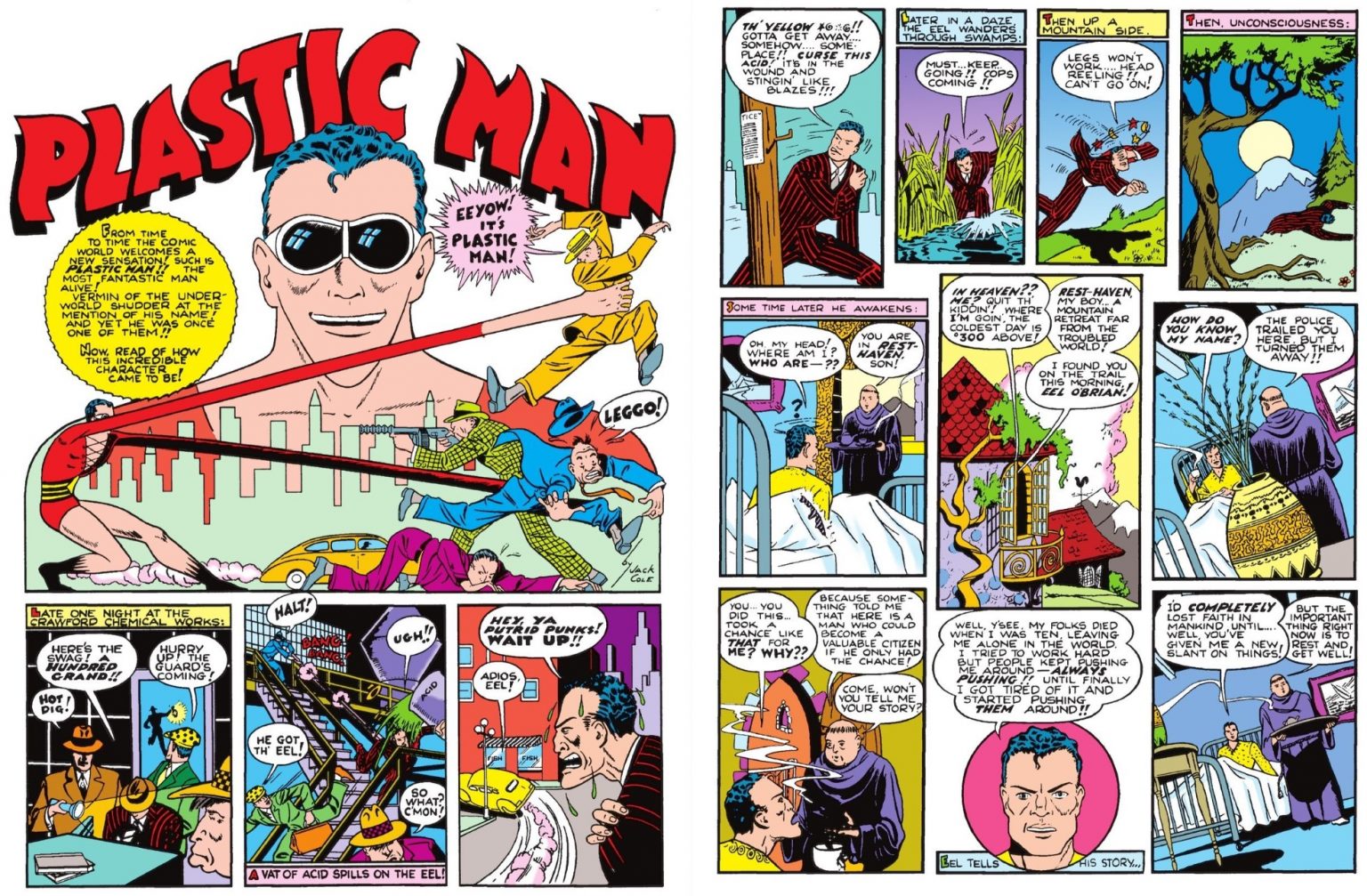 DC Finest: Plastic Man – The Origin of Plastic Man – Now Read This!