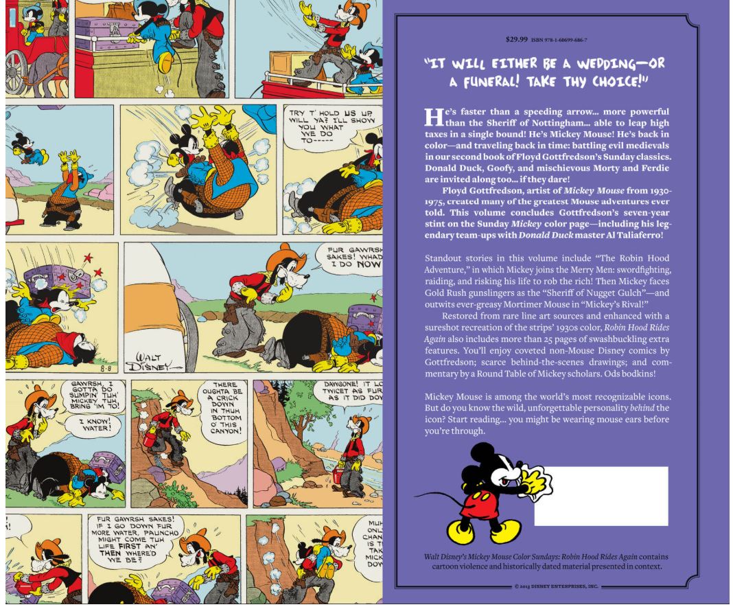 Walt Disney’s Mickey Mouse Color Sundays “Robin Hood Rides Again ...
