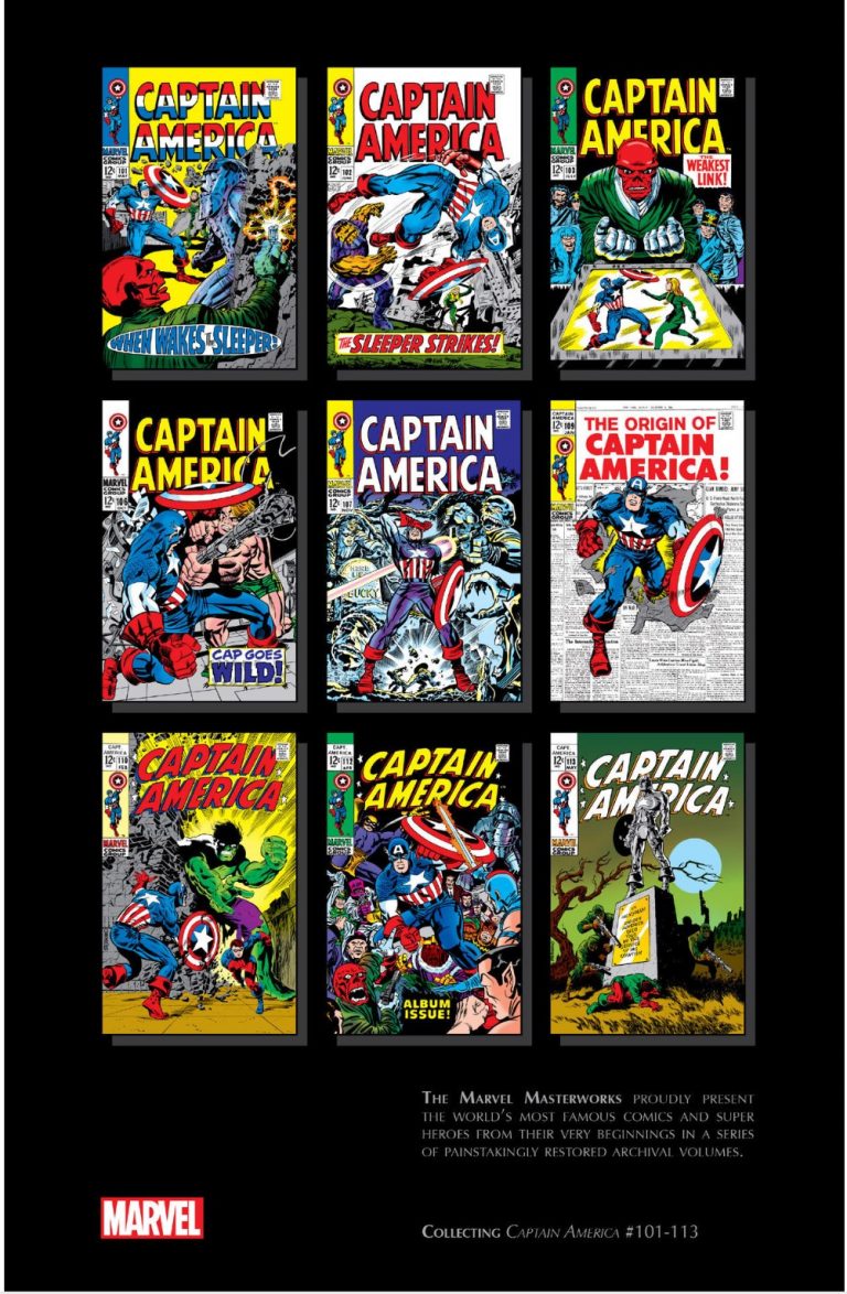 Captain America Marvel Masterworks volume 3 – Now Read This!