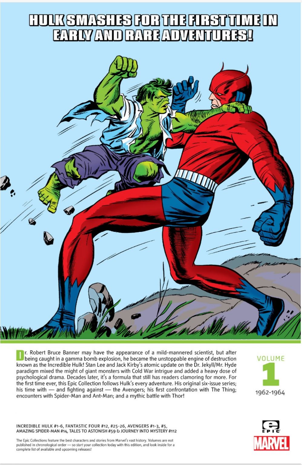 Incredible Hulk Epic Collection volume 1: Man or Monster? (1962-1964 ...